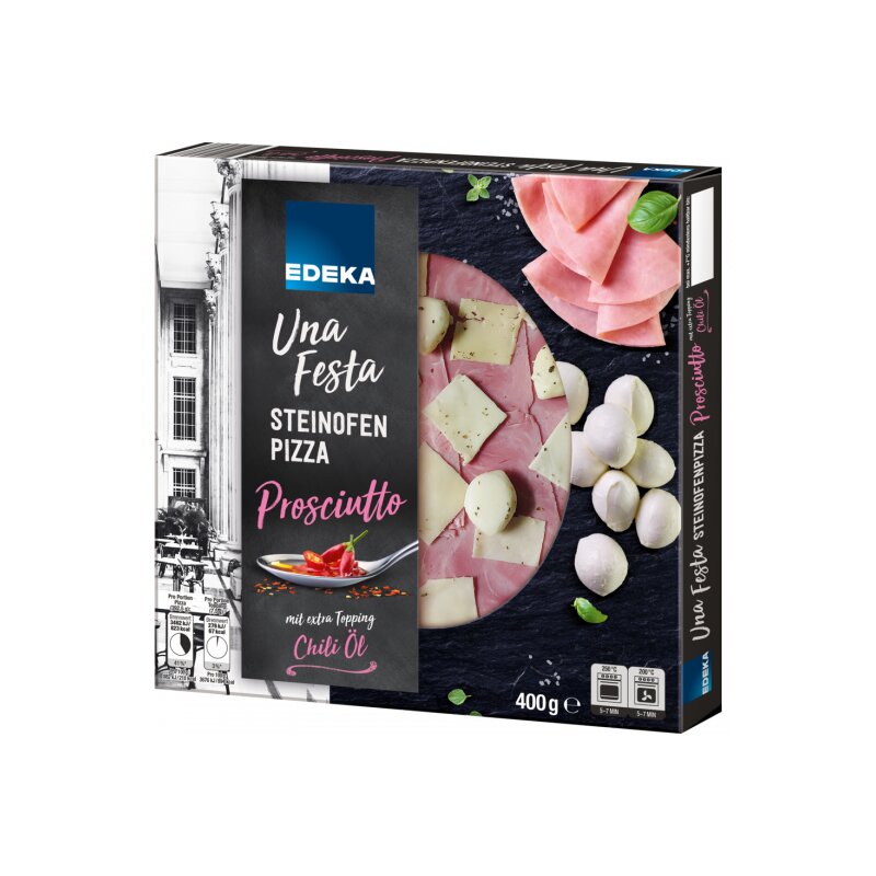 EDEKA Steinofenpizza Prosciutto mit Chili 400g - Lebensmittel-Versand