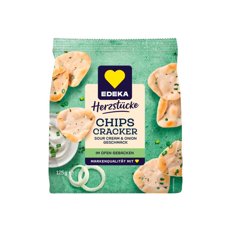 EDEKA Chips Cracker Sour Cream&Onion 125g - Lebensmittel-Versand.eu
