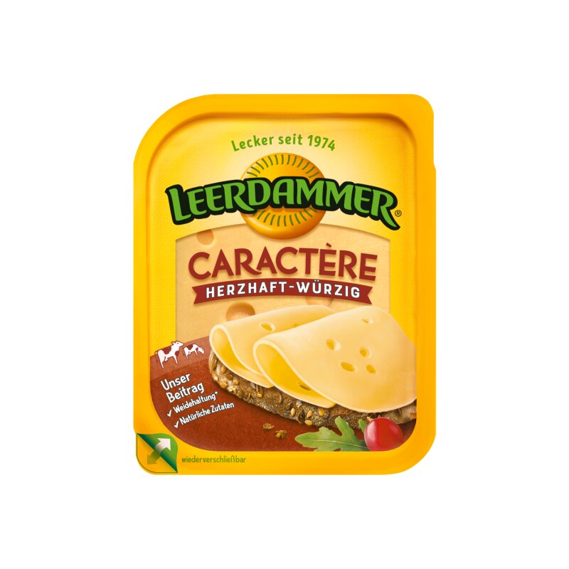 Leerdammer Caractere Scheiben 48% 125g - Lebensmittel-Versand.eu | Le