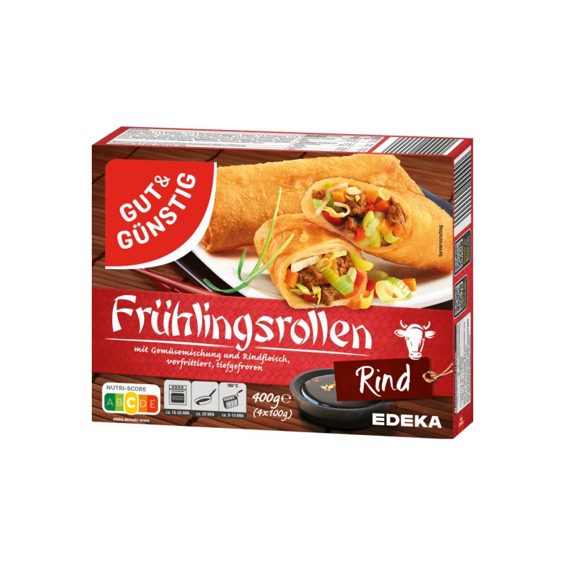 GUT&GÜNSTIG Frühlingsrollen Rind 400g - Lebensmittel-Versand.eu | Leb
