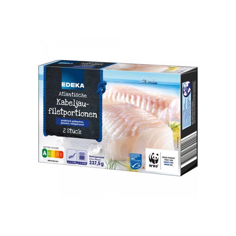 MSC EDEKA Atlantische Kabeljaufilets 237,5g - Lebensmittel-Versand.eu