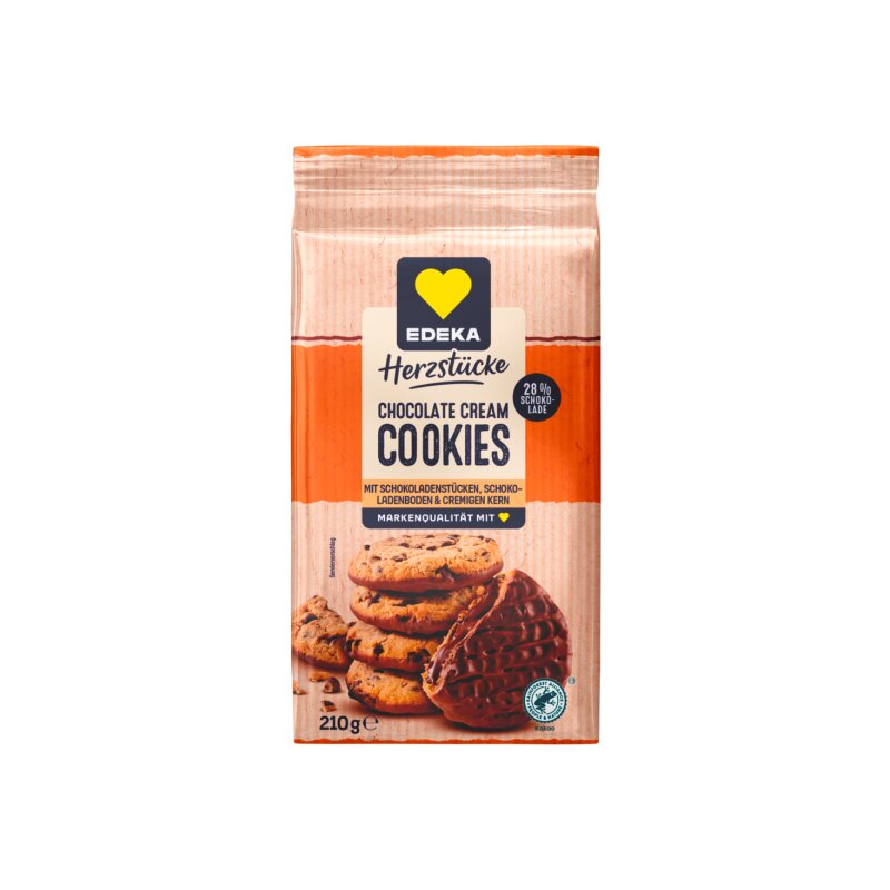 EDEKA Cookies Chocolate Cream mit flüssigem Schoko-Kern 210g - Lebens