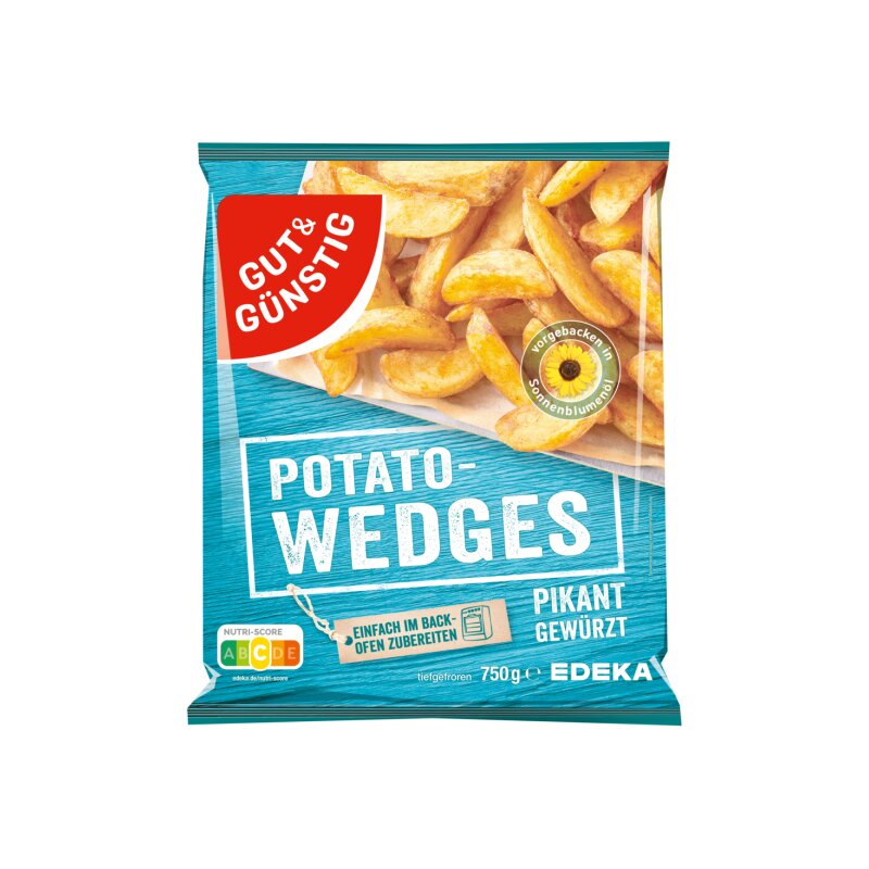 GUT&GÜNSTIG Potato Wedges 750g - Lebensmittel-Versand.eu | Lebensmitt