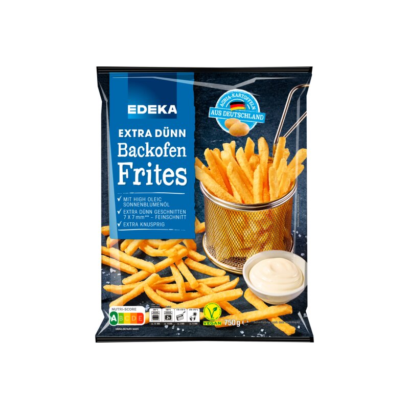 EDEKA Backofen Frites extra dünn 750g - Lebensmittel-Versand.eu | Leb