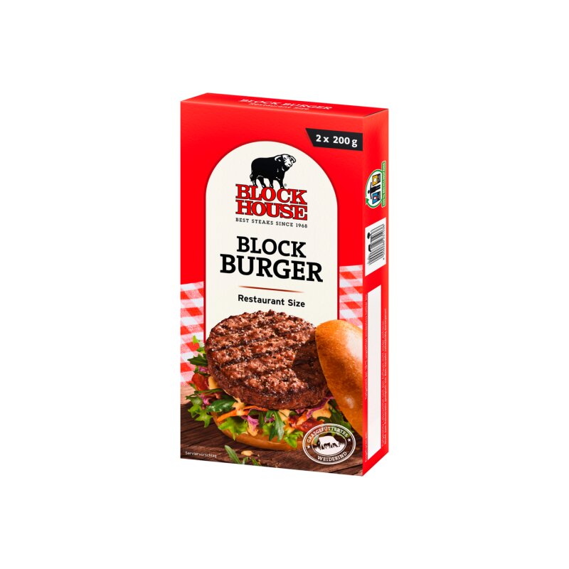 Block House Block Burger 2er 200g - Lebensmittel-Versand.eu | Lebensm