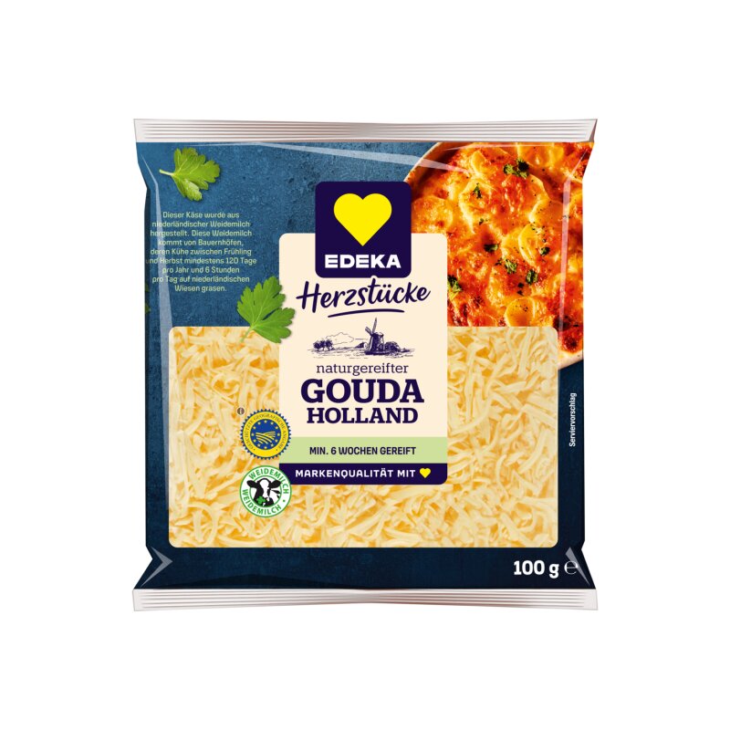 EDEKA Gouda gerieben mild-würzig 48% 100g, 1,69