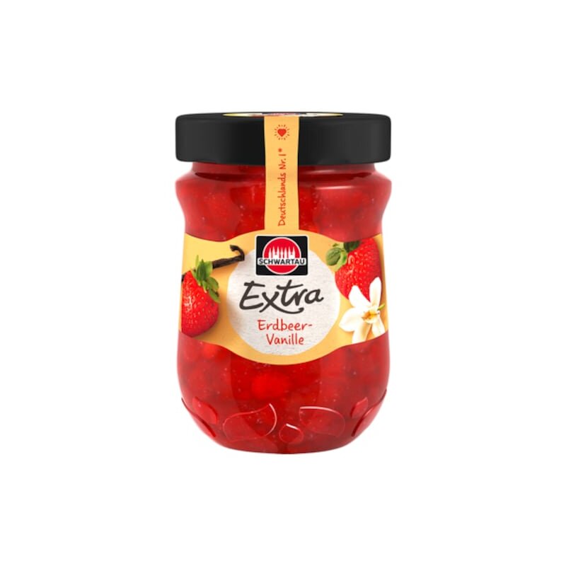 Schwartau Extra Erdbeer-Vanille 340 g - Lebensmittel-Versand.eu | Leb