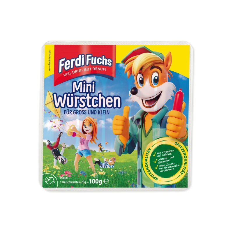 Ferdi Fuchs Mini-Würstchen 5 x 20 g - Lebensmittel-Versand.eu | Leben