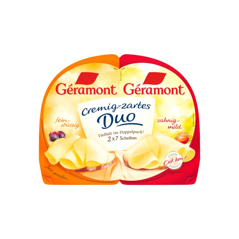 Geramont cremig-zartes Duo Natur Würzig 60% 140 g - Lebensmittel-Vers
