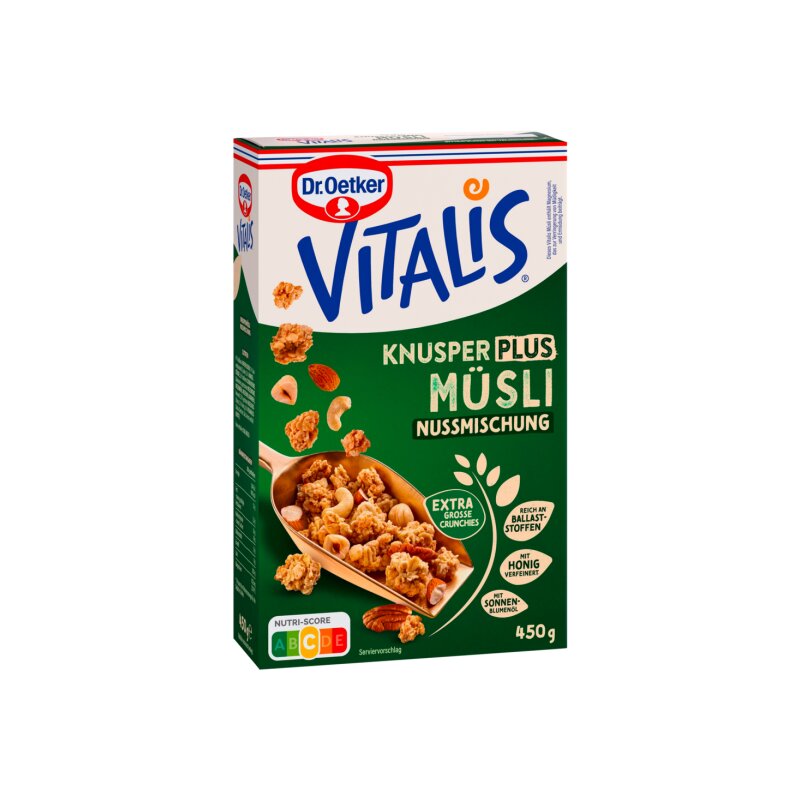 Dr.Oetker Vitalis Knusper Plus Nussmischung 450g - Lebensmittel-Versa
