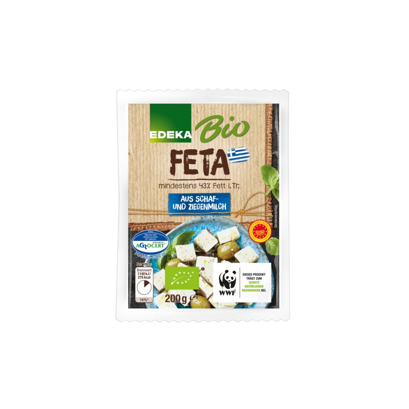 Bio EDEKA Feta 48% 200g - Lebensmittel-Versand.eu | Lebensmittel onli